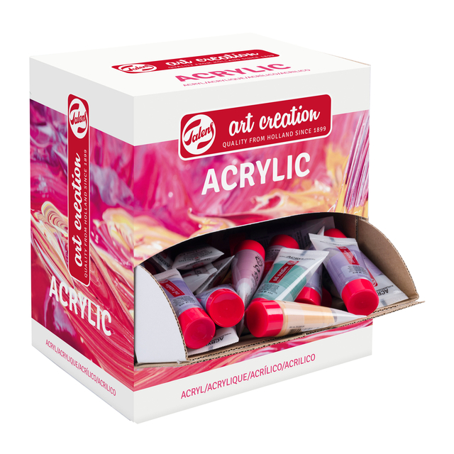 Acrylverf Talens Art Creation Pastel 12ml dispenser 100 stuks assorti ...
